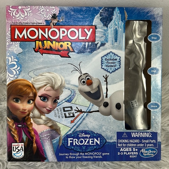 Hasbro | Games | Hasbro Monopoly Junior Frozen Edition Board Game ...